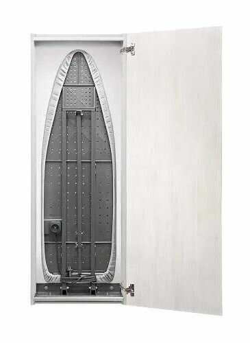 Гладильная доска настенная откидная Айрон Слим Эко распашная без зеркала белёный дуб право