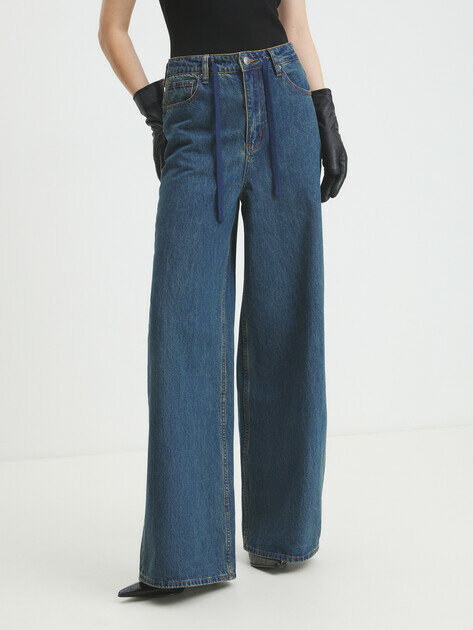 Джинсы широкие 