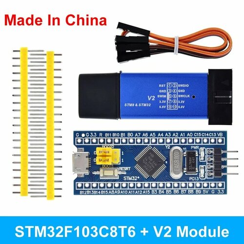TZT STM32F103C8T6 STM32F4/STM32F401/STM32F411 плата разработки + программатор ST-LINK V2, 1 SET ...
