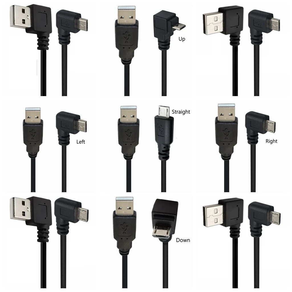 Кабель Micro USB - USB, 0.25м, USB RI-Micro Right — фото 1