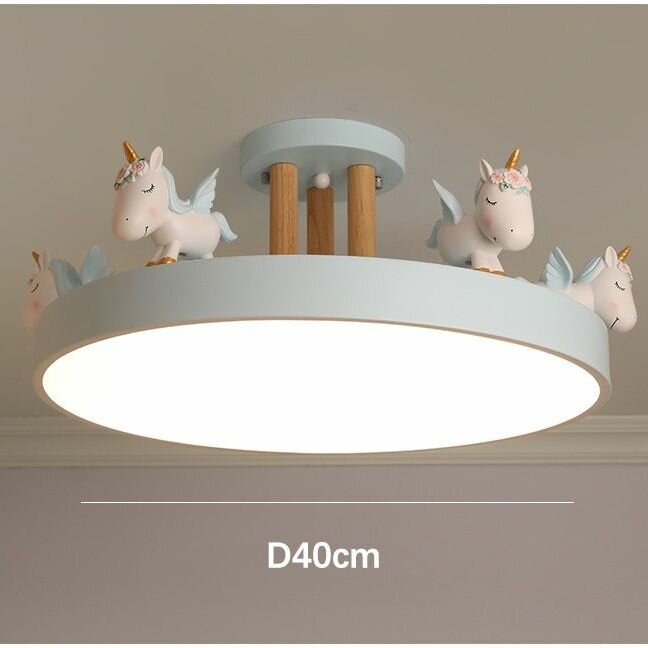 Maytoni светильник потолочный в виде мультяшного единорога. Комнаты и спальни, подходящие для детей. Светодиодное освещение для украшения дома.