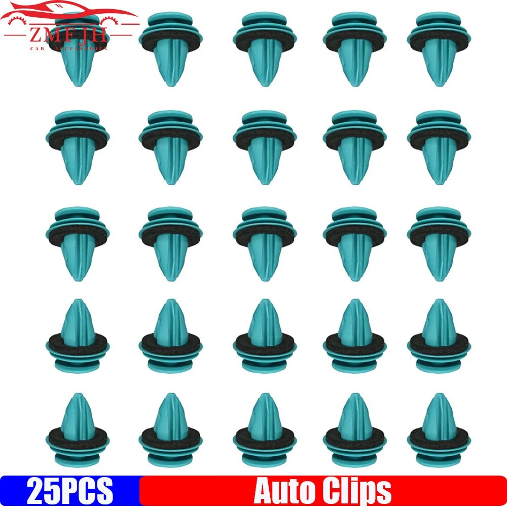25 шт. зажим для дверной панели, автоматическая заклепка, заклепка, зажим для бампера, фиксатор для BMW E34 E36 E38 E39 E46 M3 M5 Z3, автомобильные аксессуары на заказ