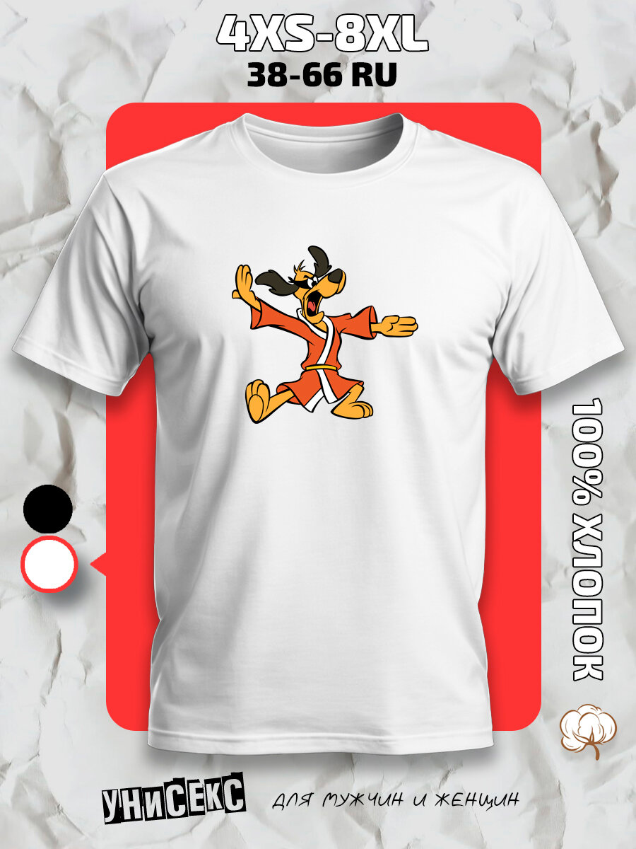 Футболка с принтом пес кунг фу kung fu dog