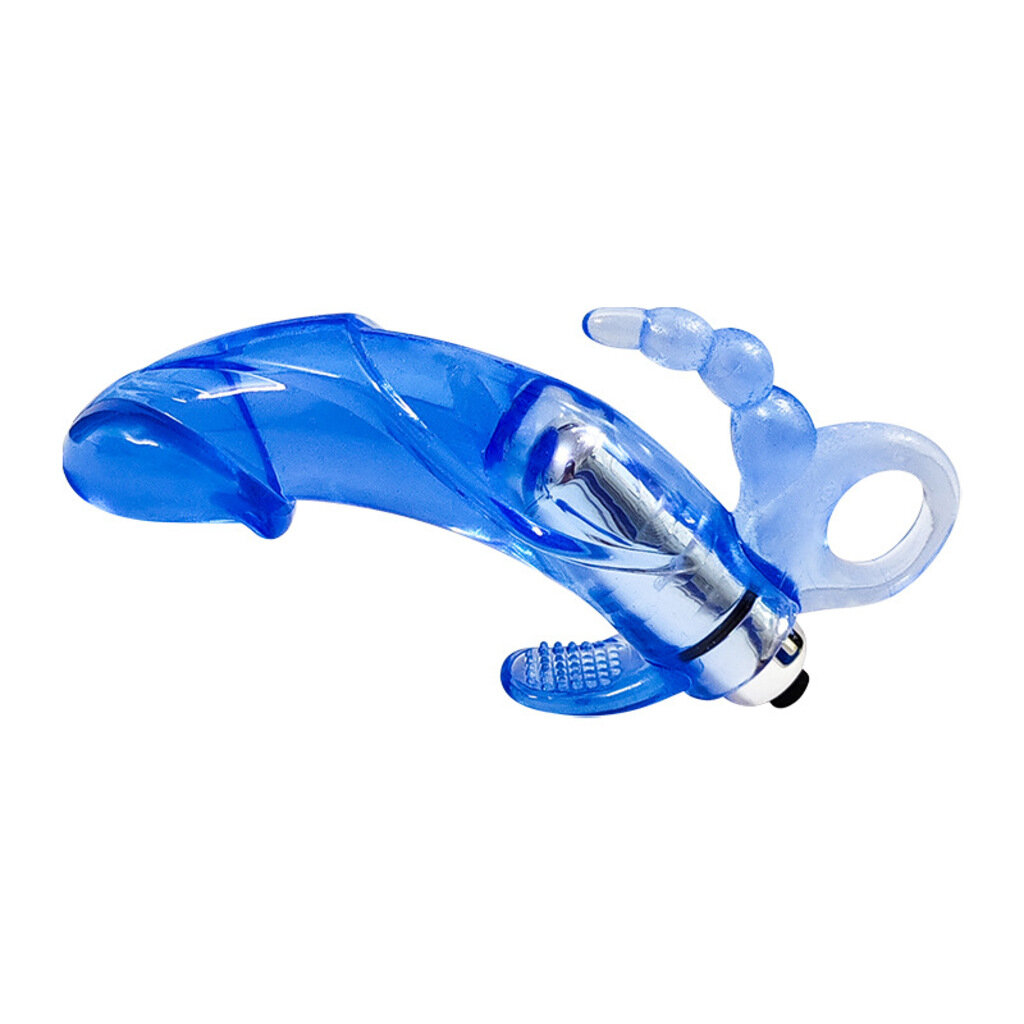 Вибратор-дилдо Triple Pleasure, с клиторальным и анальным стимуляторами