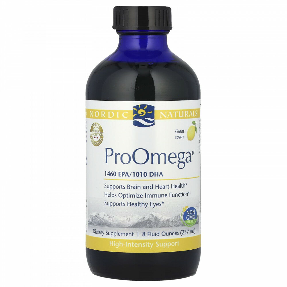 Nordic Naturals, ProOmega®, лимон, 2840 мг, 237 мл (8 жидк. Унций)