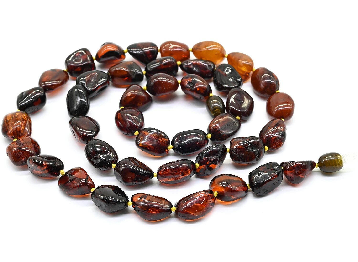 Бусы, янтарь