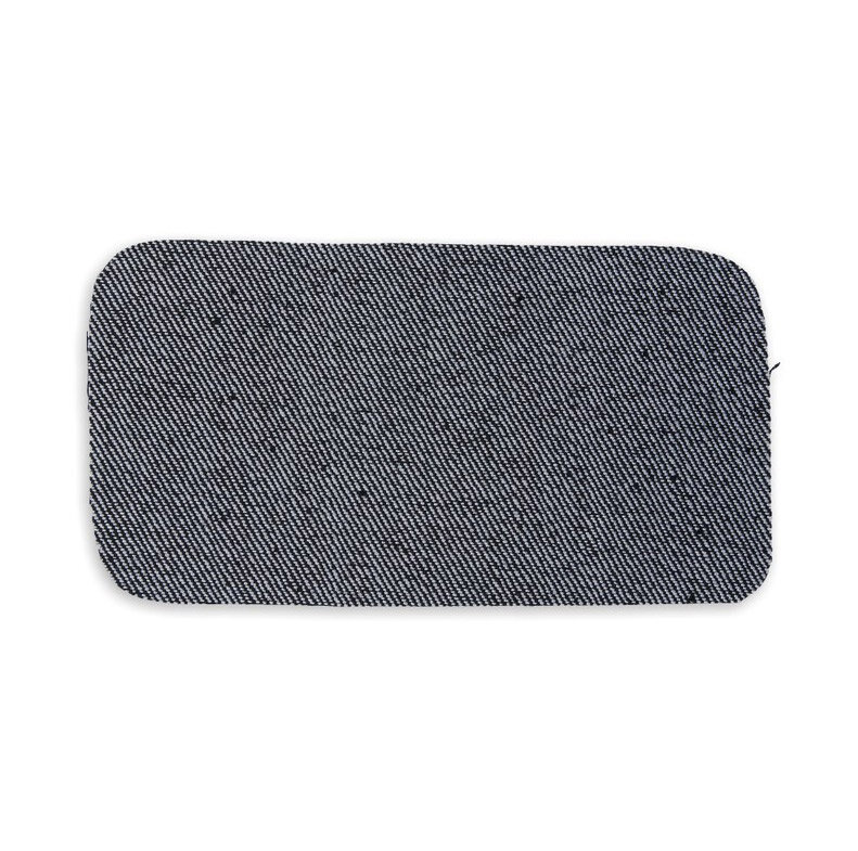 BLITZ Термоаппликация полоса №1 8x15 см серый термозаплатка для одежды и ткани 1-06-04