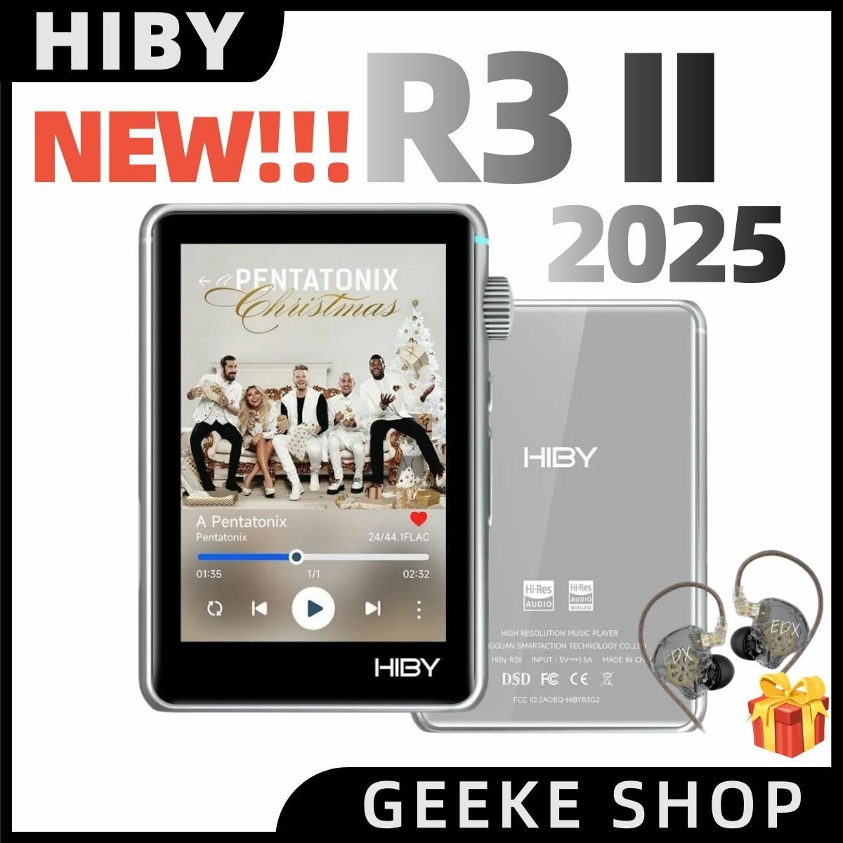 HiBy MP3-плеер R3 II 2025 NEW