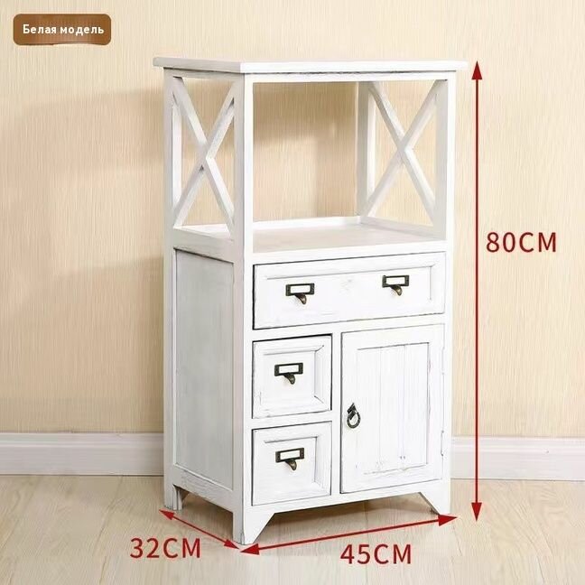 Старый белый старинный стол