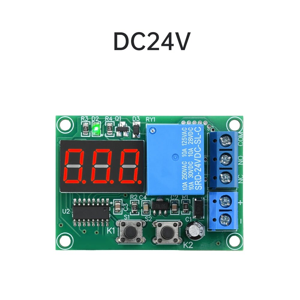 DC24V Цифровое реле времени задержки, Model: SRD-24VDC-SL-C