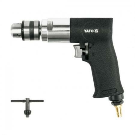 Пневмодрель с реверсом, раб. давление 6,2 бар, 10мм, 1800 об/мин, 180 л/мин, YT0970 TOYA / YATO YT-0970