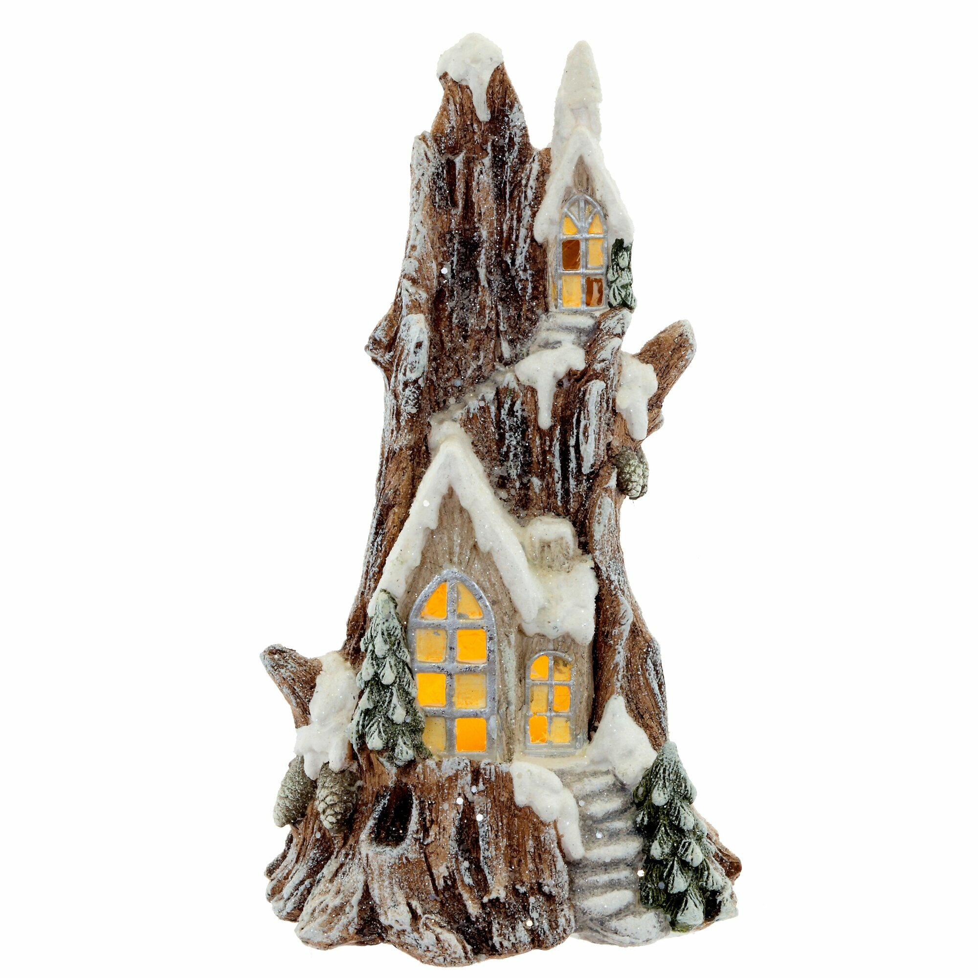 Статуэтка Домик (подсветка, 3xAAA), 26*22*44 см KSM-701774