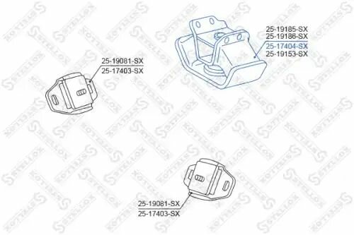 Опора двигателя передняя Toyota LAND CRUISER 100 98-07