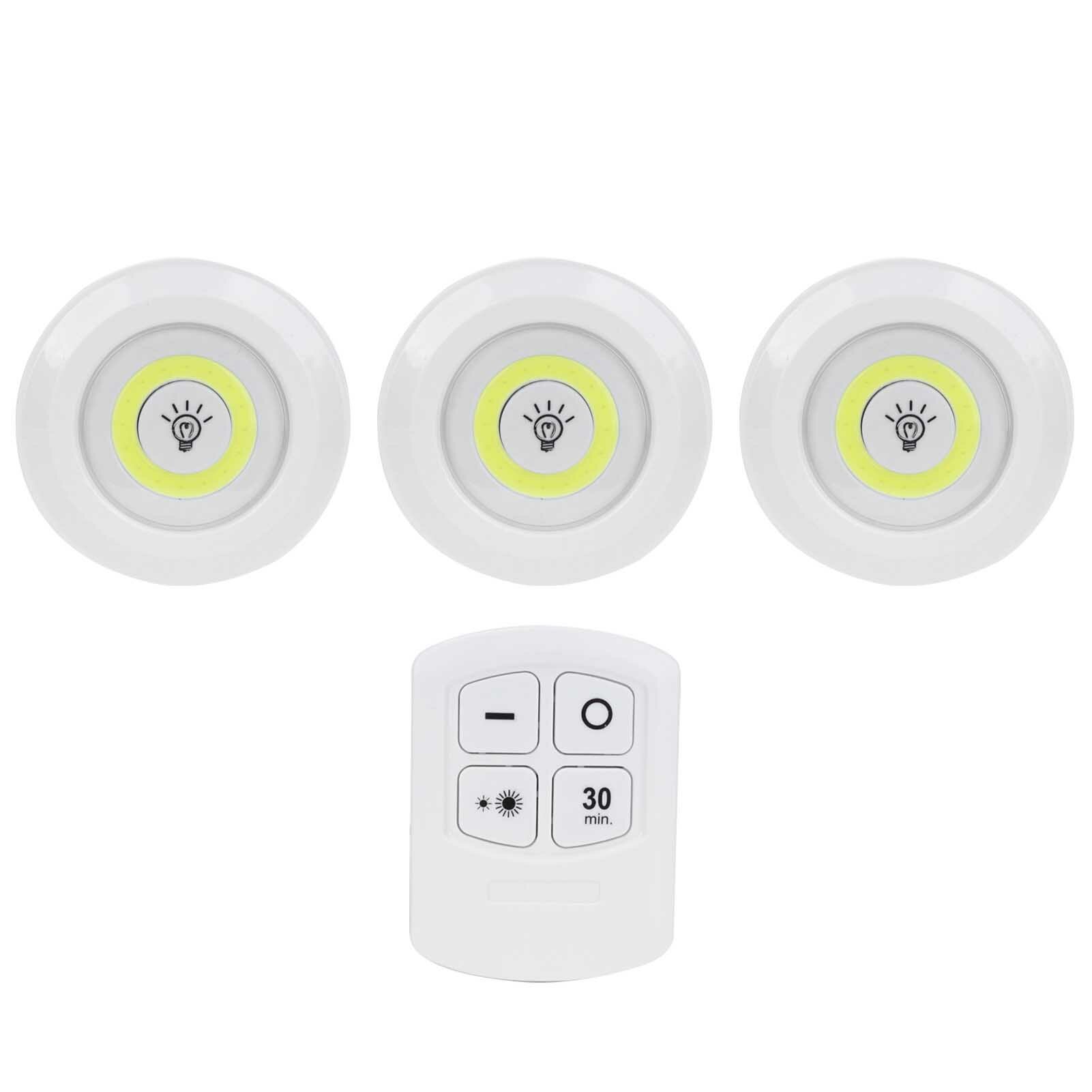 Шт. COB ночник с дистанционным управлением, таймером и регулировкой яркости, для спальни, шкафа, прикроватной тумбочки.