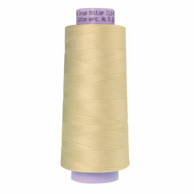 Нить для машинного квилтинга METTLER "Silk Finish", Cotton 50, 1829 м, цвет 3612, Antique White