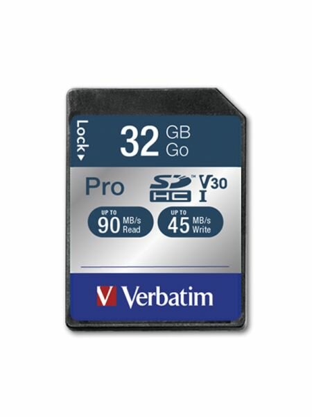 Карта памяти VERBATIM 32GB 90MB/S SD PRO CLASS 10 UHS-I