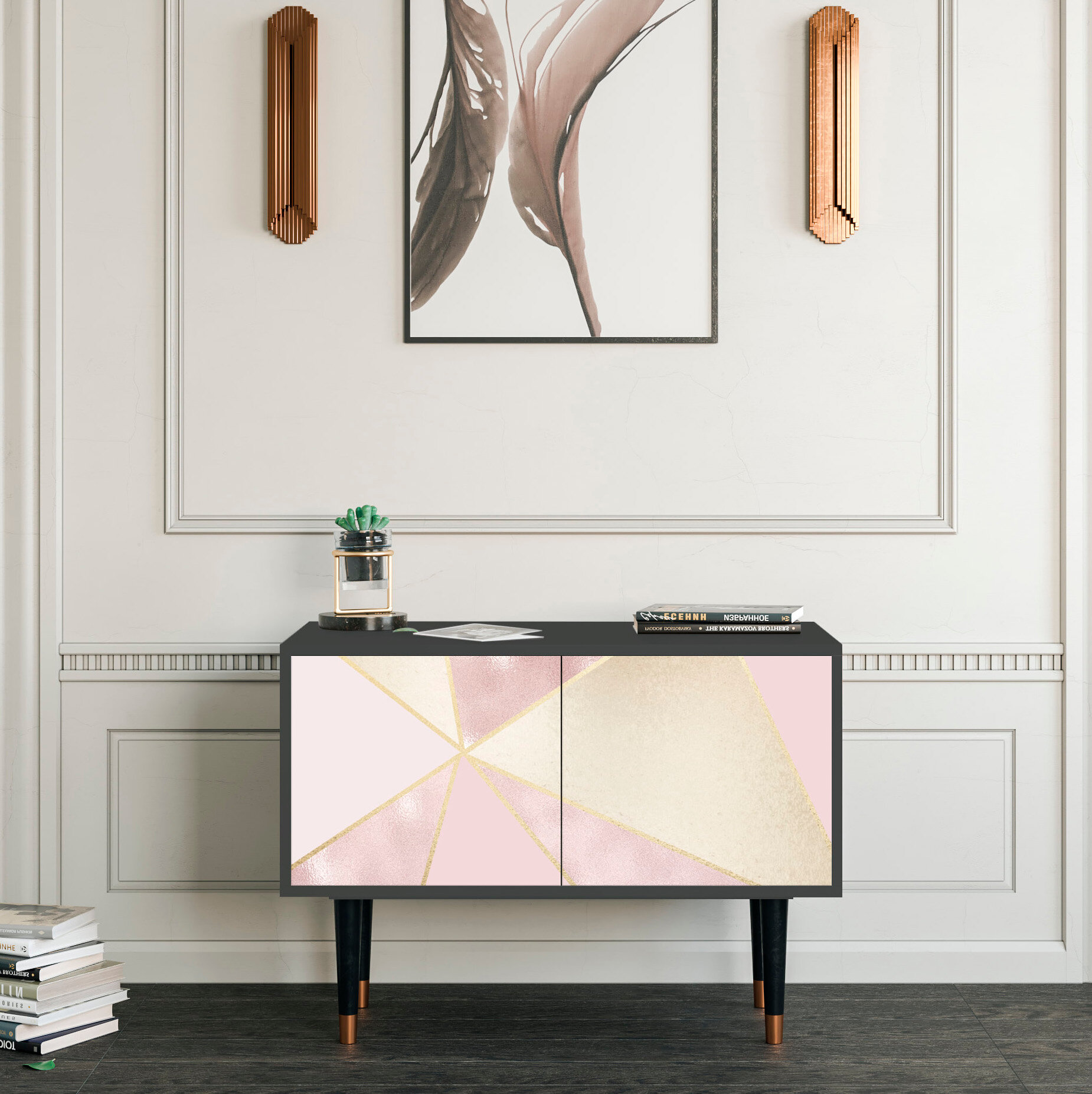 Комод - STORYZ - S1 Cosmopolitan Diva, Размер - 94 x 69 x 48 см, Цвет корпуса - , Антрацит