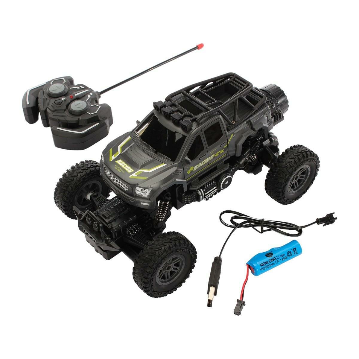 Радиоуправляемый джип 30,5х15,5х14,5 см, пластик, с аккумулятором для детей и подростков