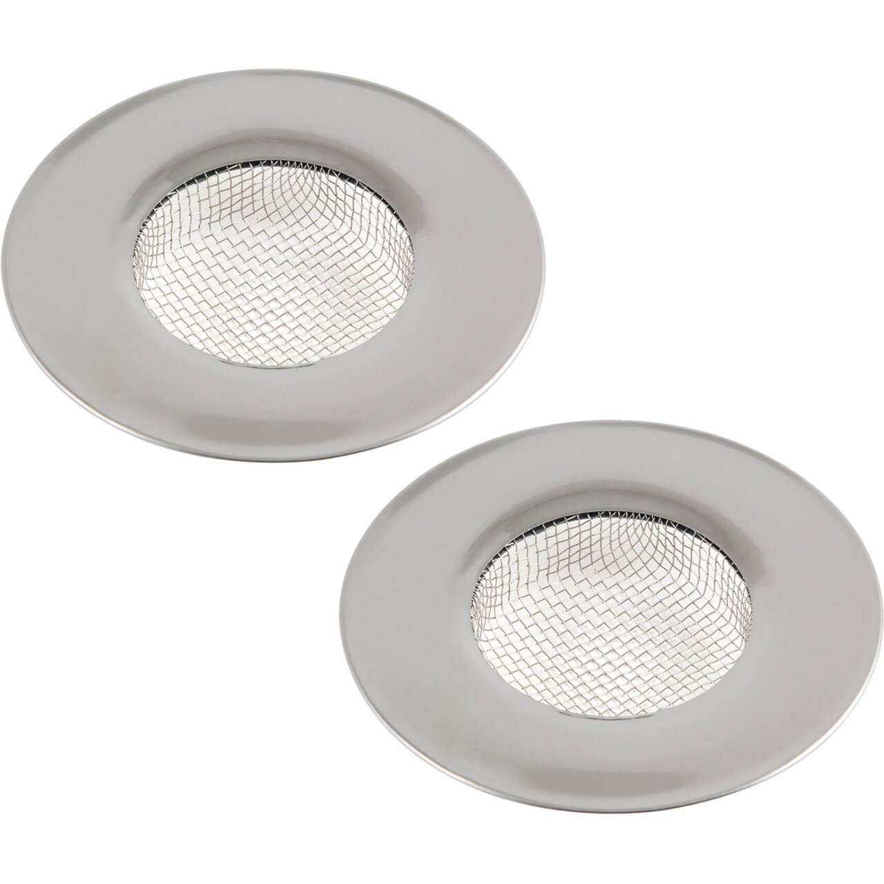 Сито для раковины из металла, набор из 2 штуки, кухонное сито для фильтрации воды