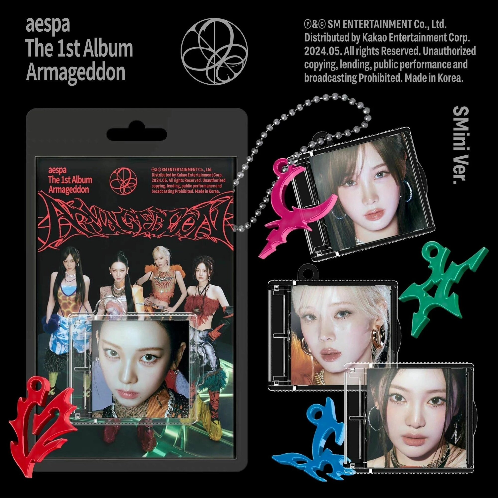 Альбом aespa Armageddon Smini или Random Ver с NFC CD и акриловым ключом эксклюзивный K-pop релиз для коллекции
