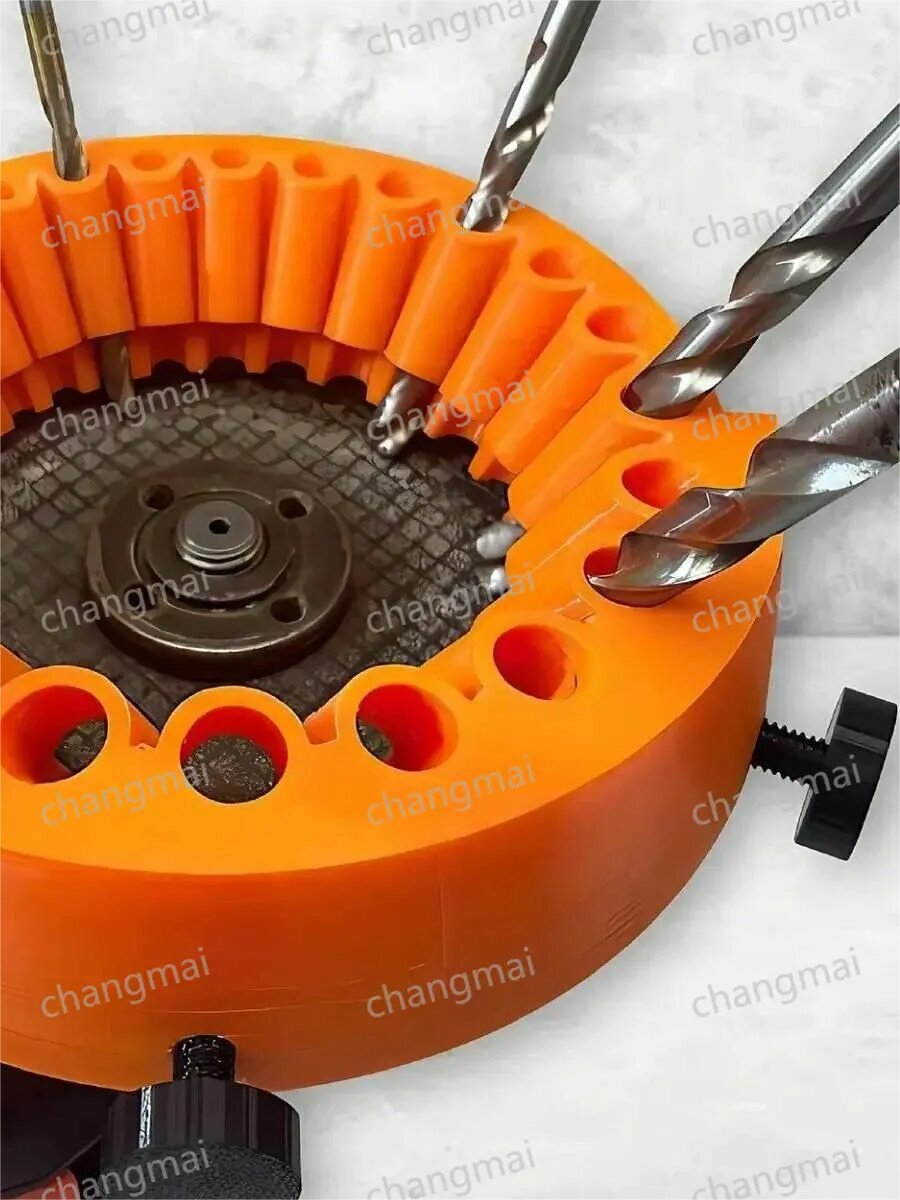 Насадка для заточки сверл, на УШМ 125 мм, точилка для сверла, заточка на болгарку/ АльфаДиск