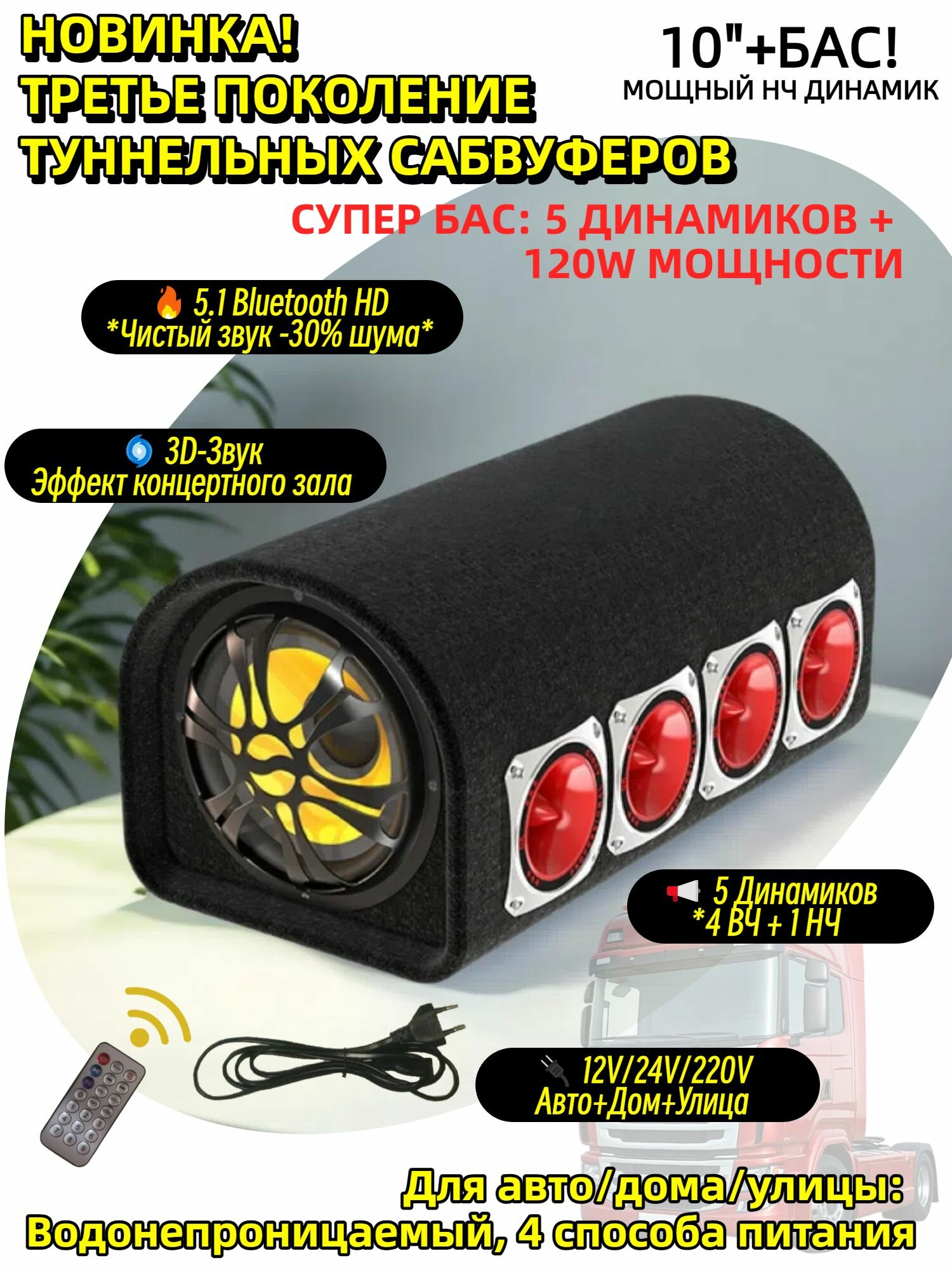 Сабвуфер для автомобиля