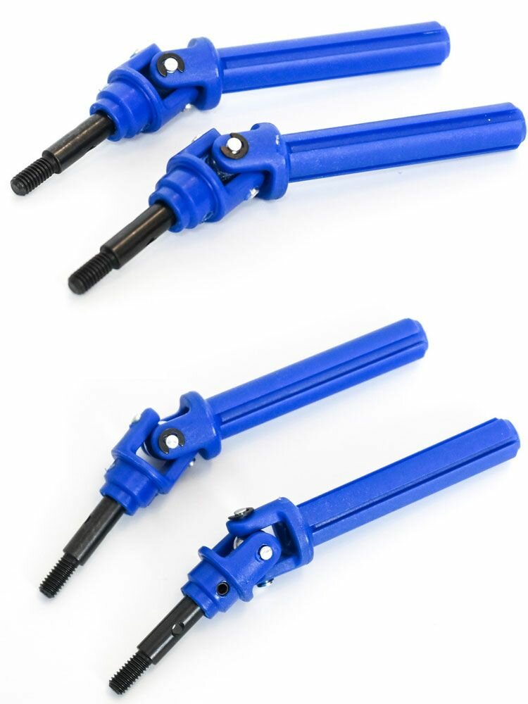 Карданные привода передние для Remo Hobby MMAX, EX3 1/10, тюнинг, синие - RP1955-BLUE