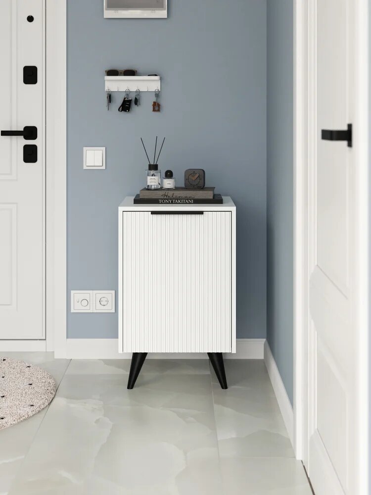 Тумба DIWO Краснодар 45x71x43 см, белая, ручка черная