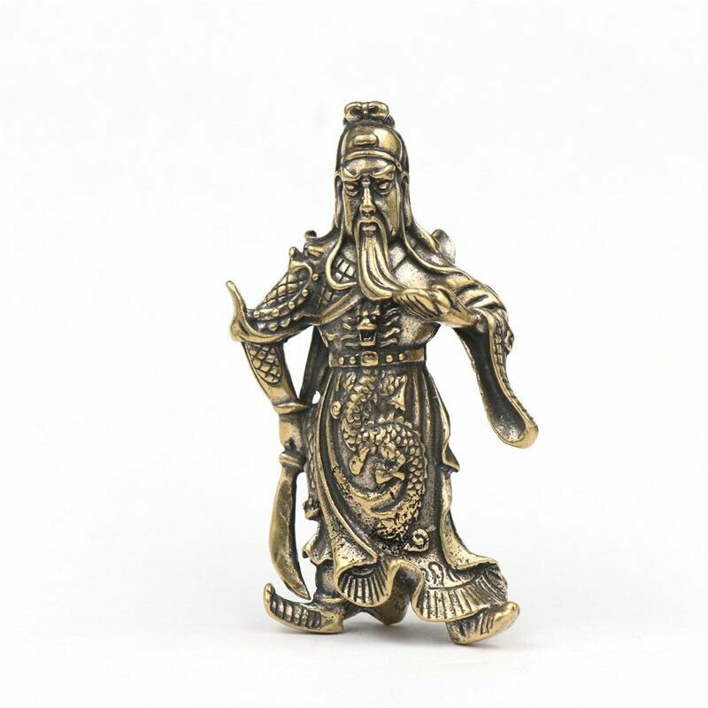 Статуэтка Воин Гуань Гун, фен-шуй, Бронза, 6,1*3,5 см. Китай