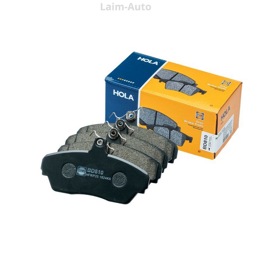 HOLA BD810 Тормозные колодки дисковые (передние) GAZ Volga (3102-3110) Gazelle (2705-3302) Sobol (2217-2752)
