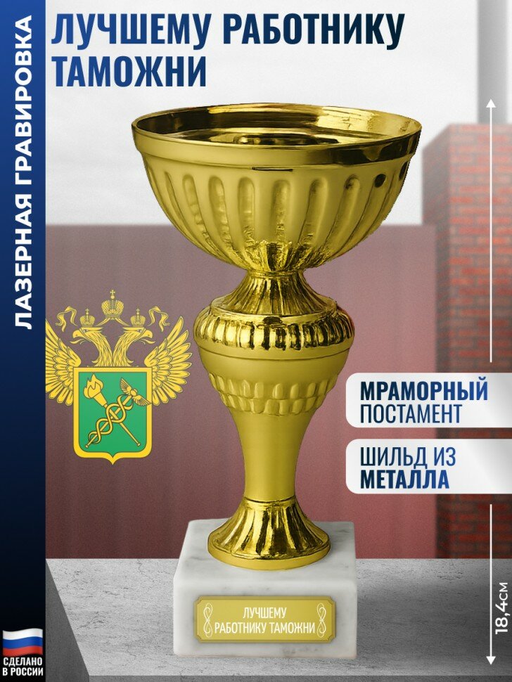 Кубок "Лучшему работнику таможни" (18,4 см)