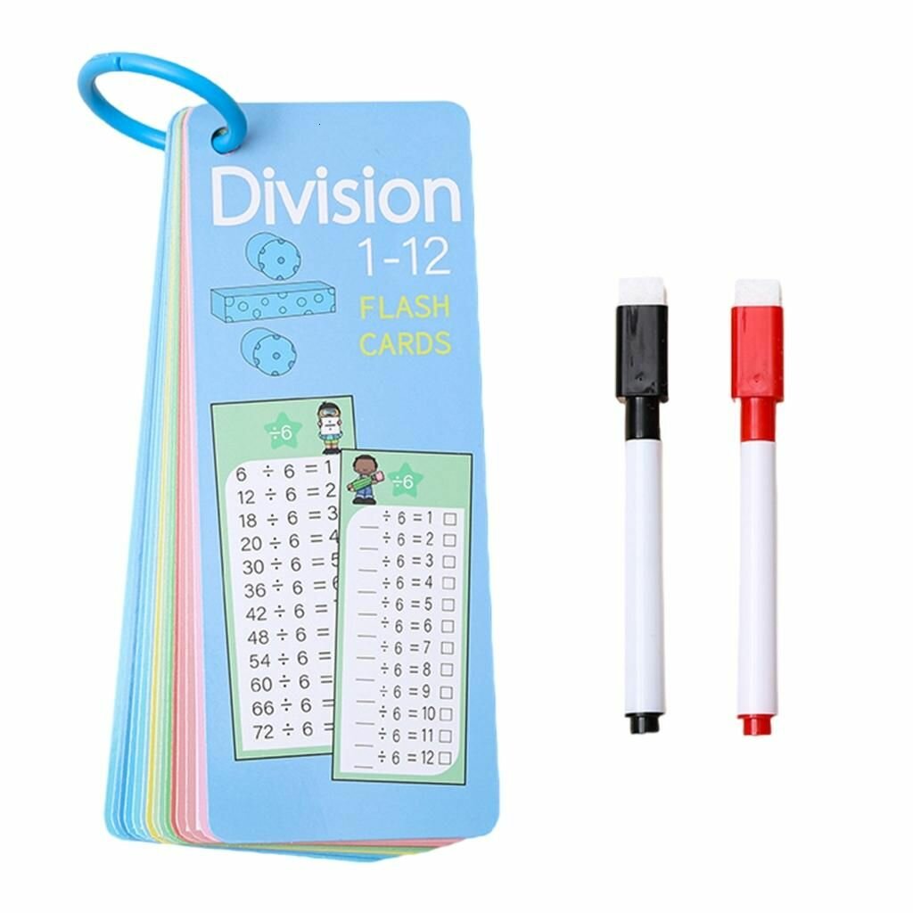 Математические карточки для сложения, разделение