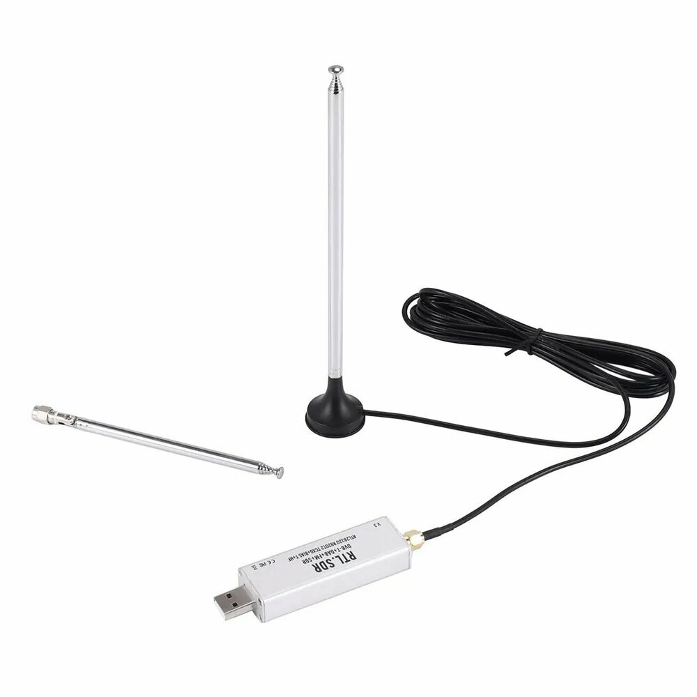 Блог RTL-SDR RTL SDR Receiver V3 RTL2832U 0,1-1,7 ГГц TCXO SMA Программно-определяемый радиоприемник с антенной
