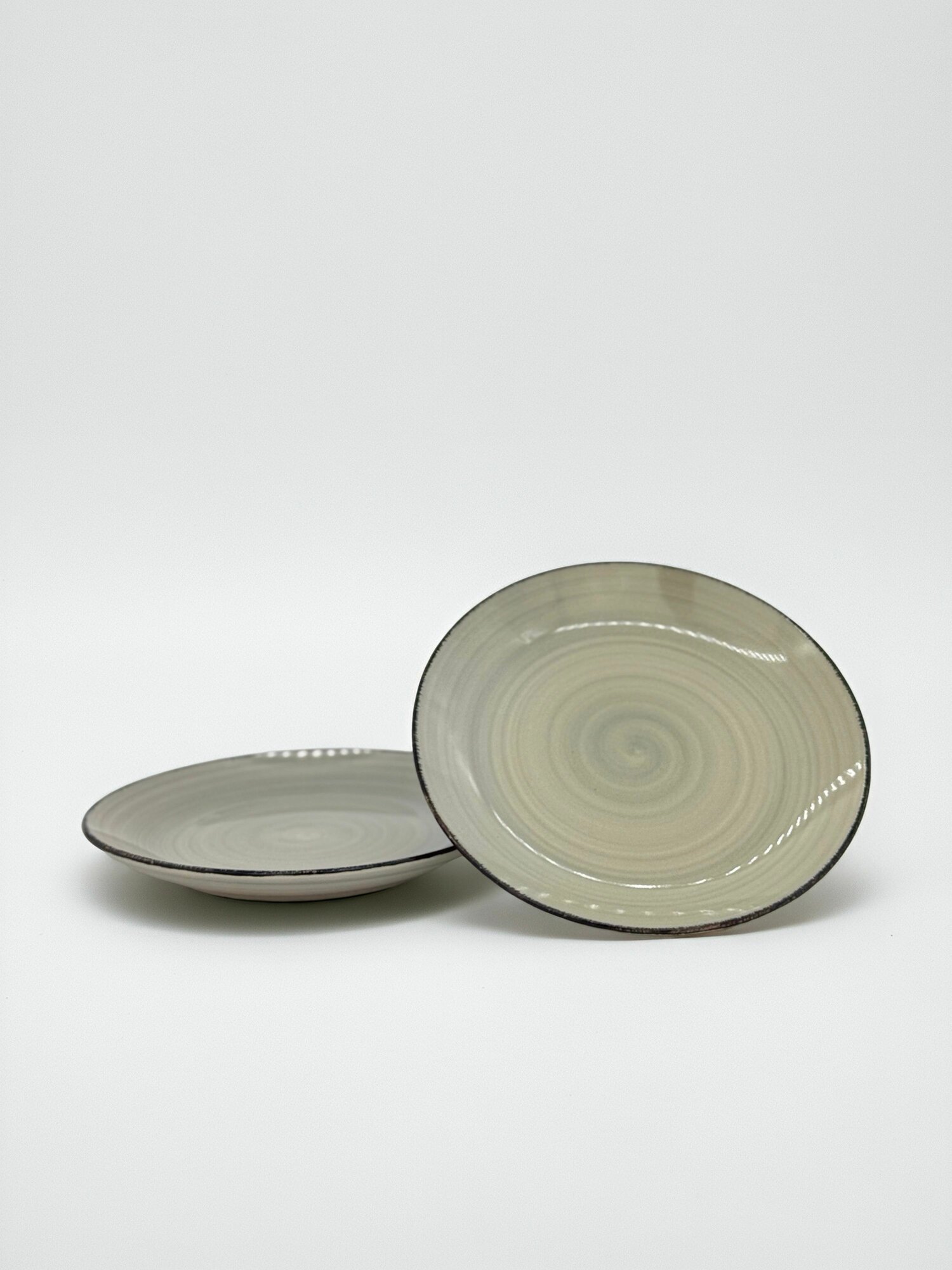 Тарелка обеденная, 27 см, набор 2 шт, тарелка большая, тарелка бежевая