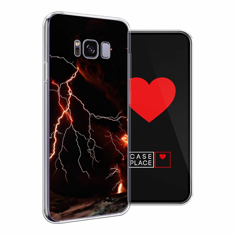 Чехол на Samsung Galaxy S8 + / Самсунг Галакси С8 Плюс с принтом "Молния 4" — фото 1