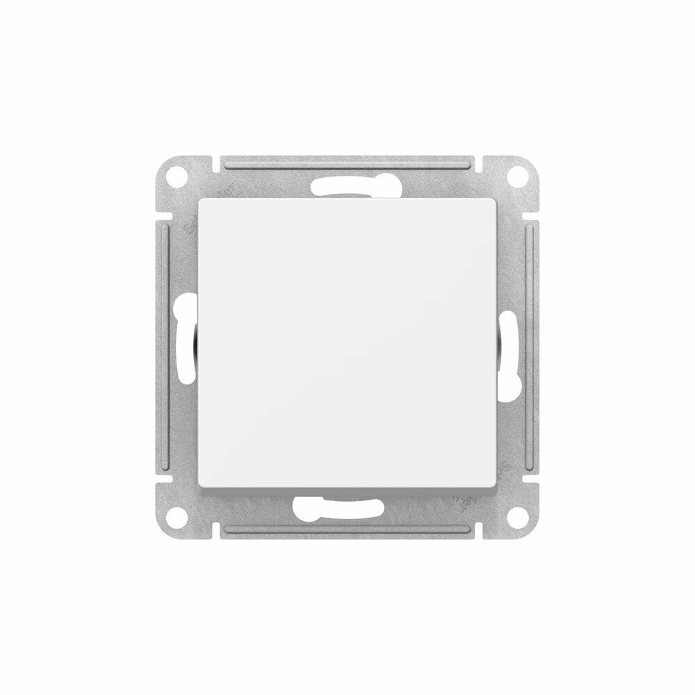 1-клавишный переключатель Systeme Electric GLOSSA, сх.6, 10АХ, мех, быстрозажимные клеммы, белый GSL000161S