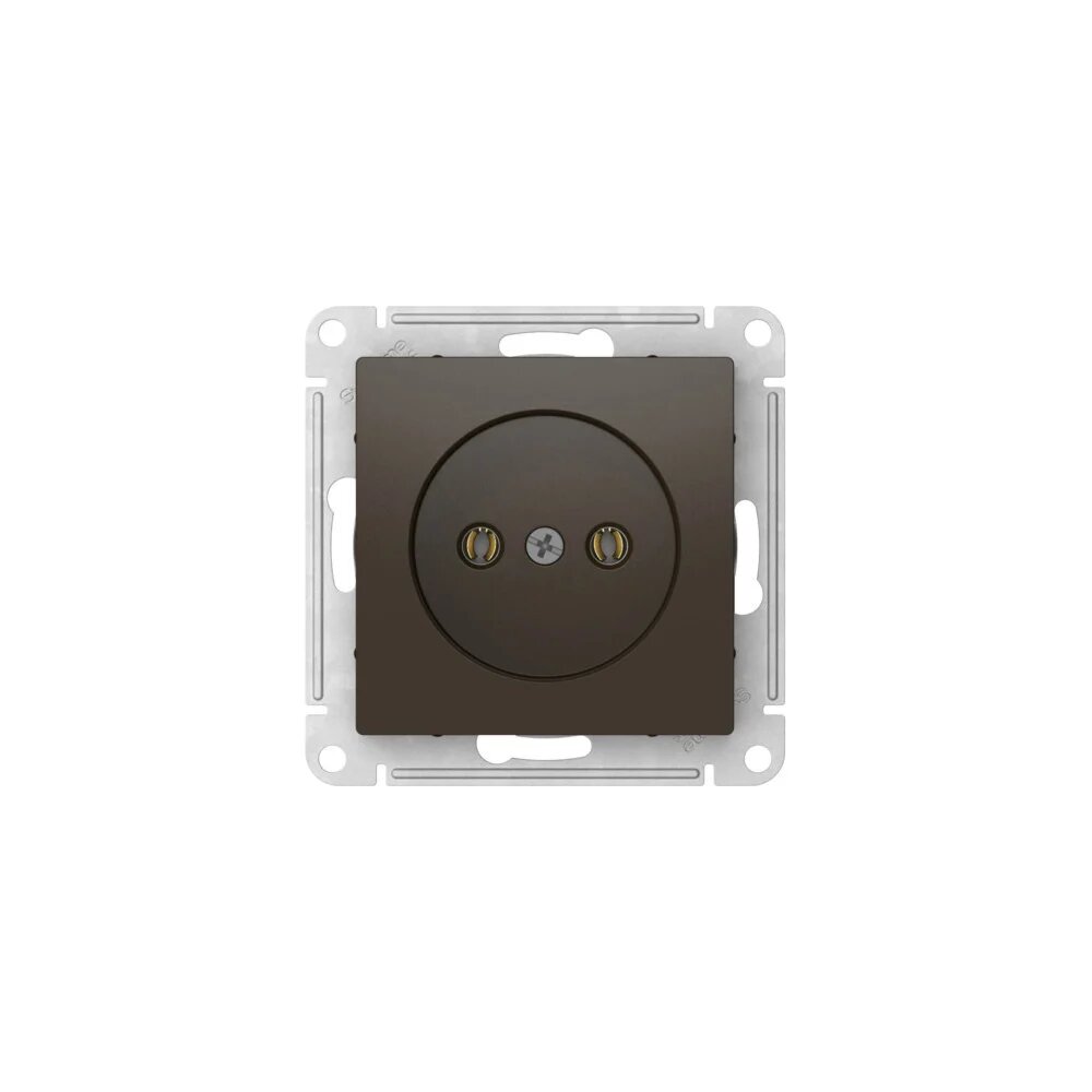 Розетка Systeme Electric ATLASDESIGN без заземления без шторок, 16А, мех, быстрозажимные клеммы, мокко ATN000641S