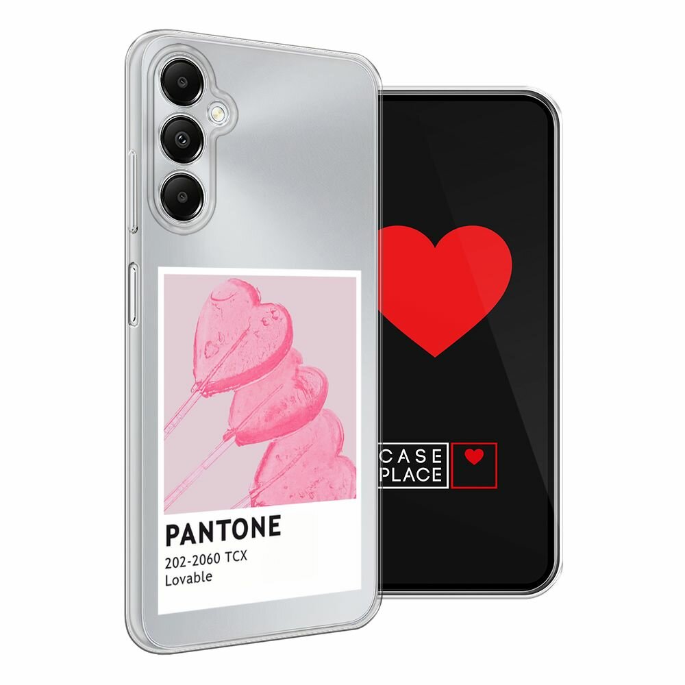 Чехол на Samsung Galaxy A05s / Самсунг Галакси A05s с принтом "Pantone Lovable 2 - 14 февраля", прозрачный — фото 1