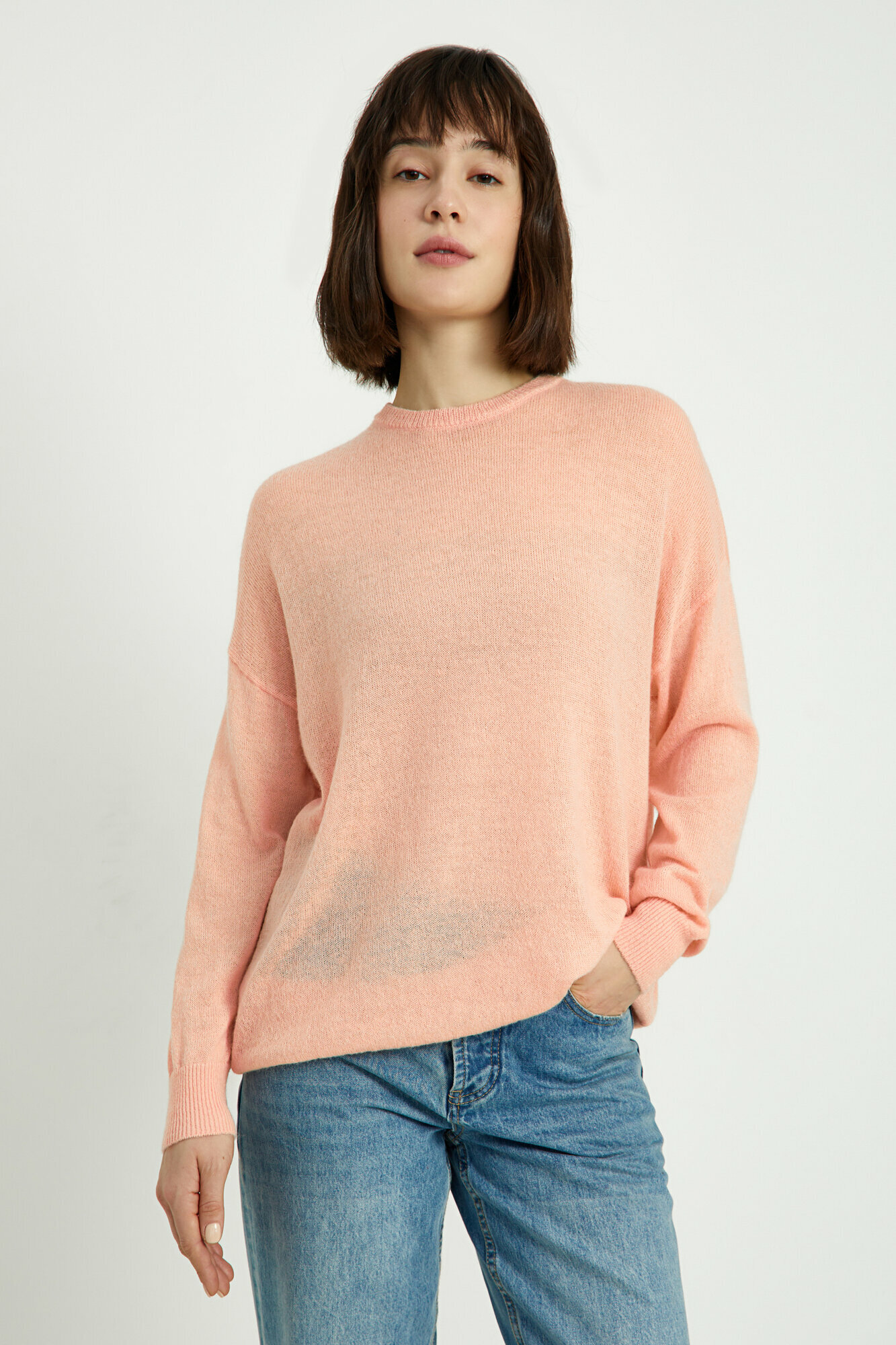 Джемпер из мохера и шерсти