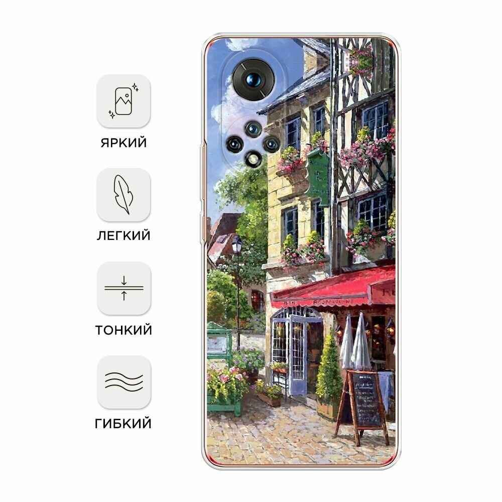 Чехол на Honor 50/Huawei Nova 9 / Хонор 50/Хуавей Нова 9 с принтом "Старая улица" — фото 1