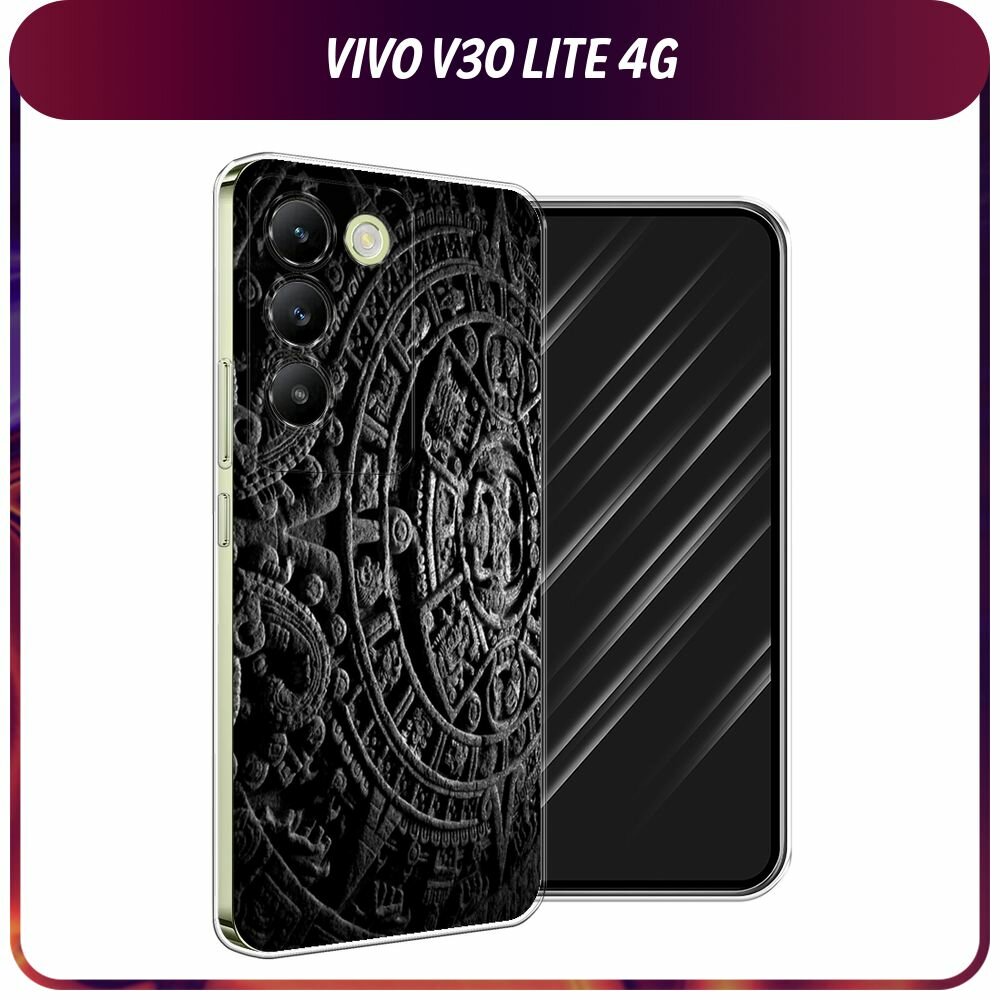 Чехол на Vivo V30 lite 4G/Y100 4G/T3 5G/V30 SE 5G/Y200E 5G / Виво V30 Лайт 4G/Y100 4G/T3 5G с принтом "Узоры ацтеков 3"