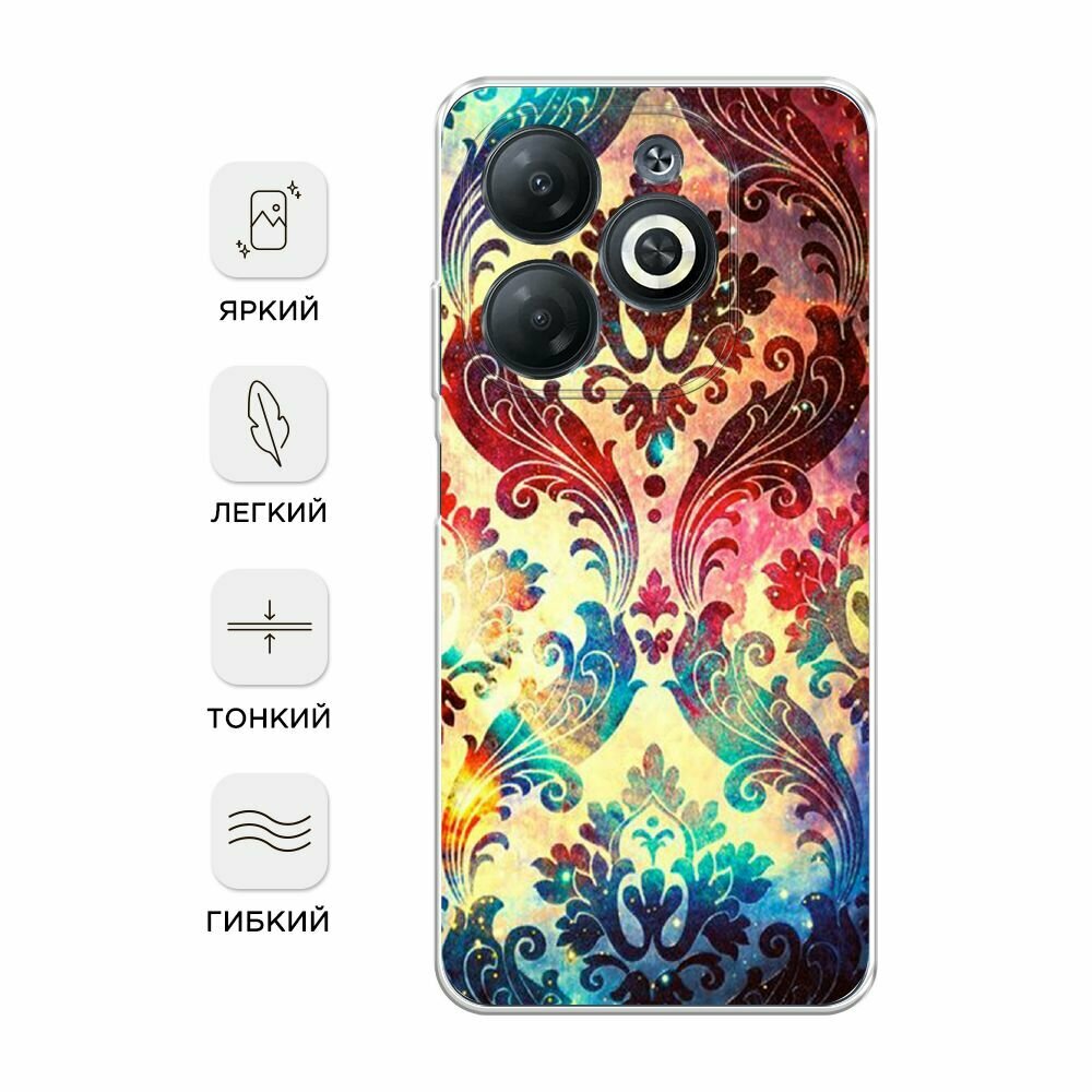 Чехол на Infinix Smart 8/8 HD/HOT 40i / Инфиникс Смарт 8/8 HD/HOT 40i с принтом "Чарующий узор" — фото 1