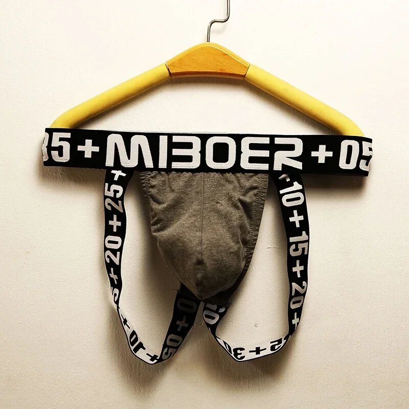 Мужские стринги акрил G-string XXL, Серый, Gray