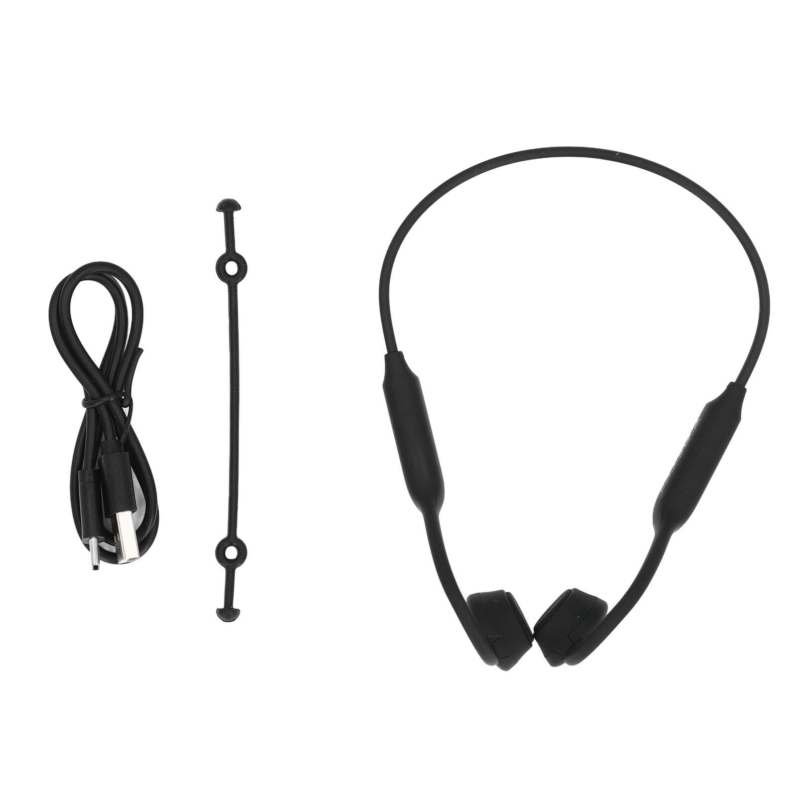 Наушники с костной проводимостью, Bluetooth 5.3, водонепроницаемость IPX6, зарядка через Type-C, открытые амбушюры, беспроводная гарнитура для занятий спортом на открытом воздухе.