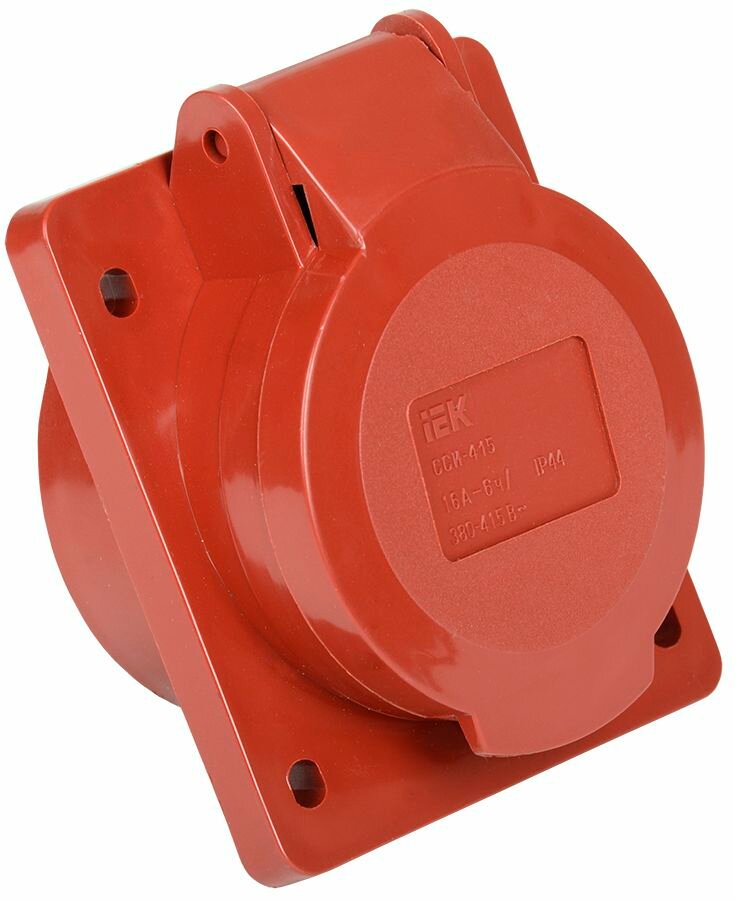 Розетка кабельная IEK 415, скрытая, с заземлением, 3P-РЕ-N, 16А, 380В, IP44