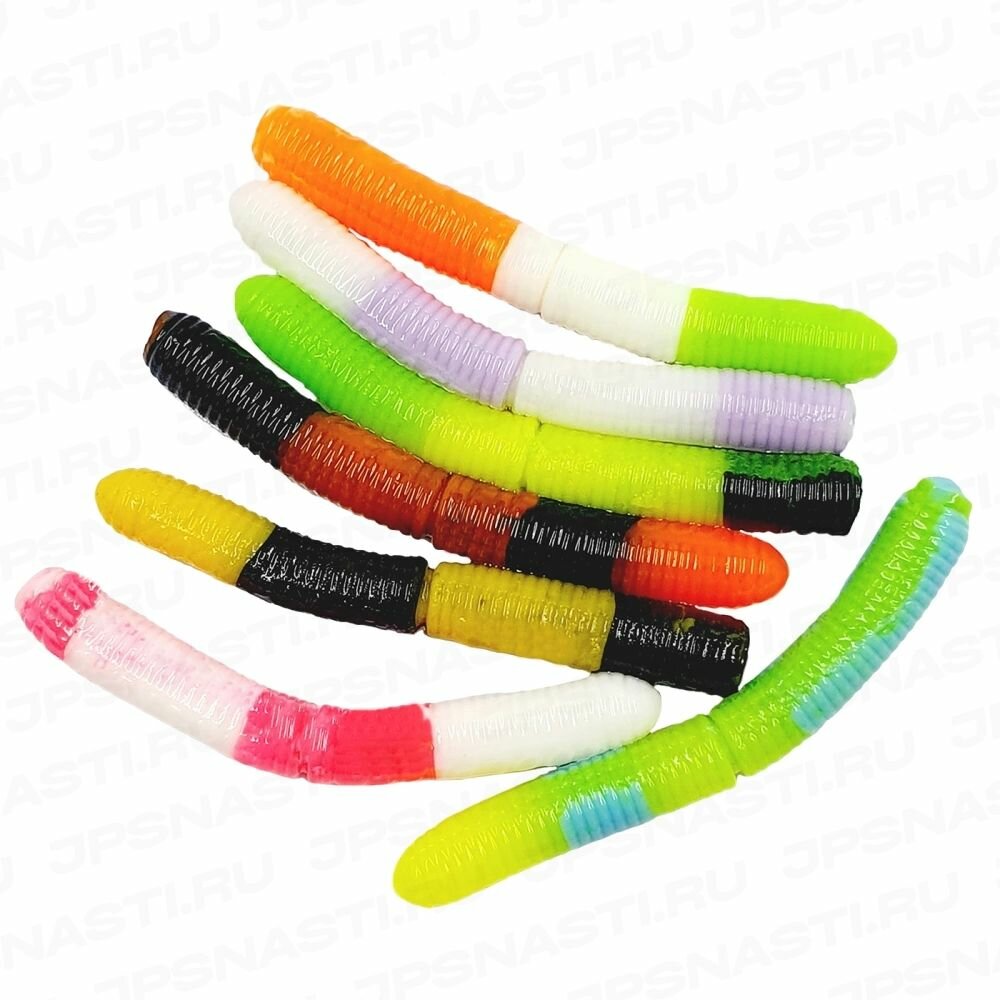 Силиконовые приманки Cool Place Buk, микс 3, сыр / Форелевые приманки Кул Плэйс