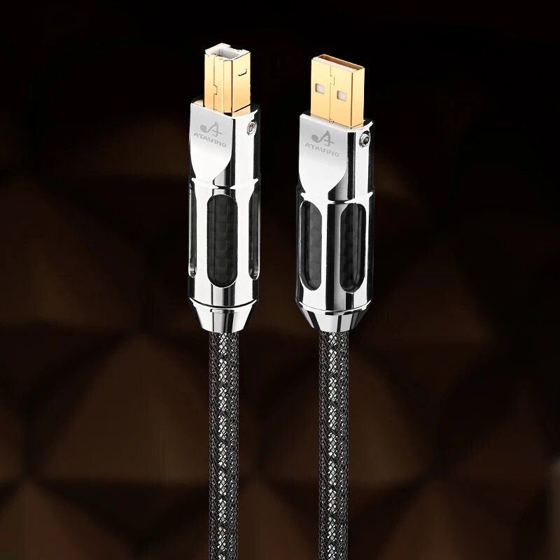 ATAUDIO HiFi USB ЦАП кабель Type A к Type B USB A to B, 1 м