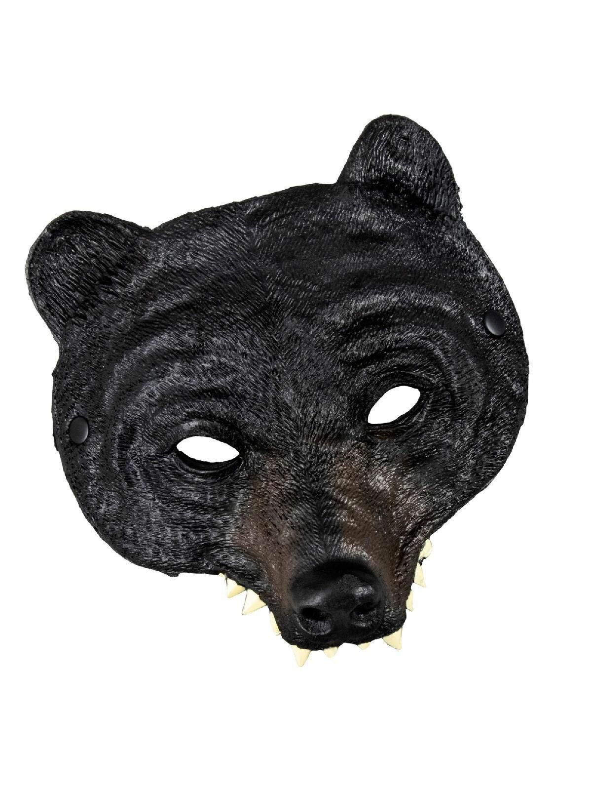 Медвежья полумаска для карнавалов