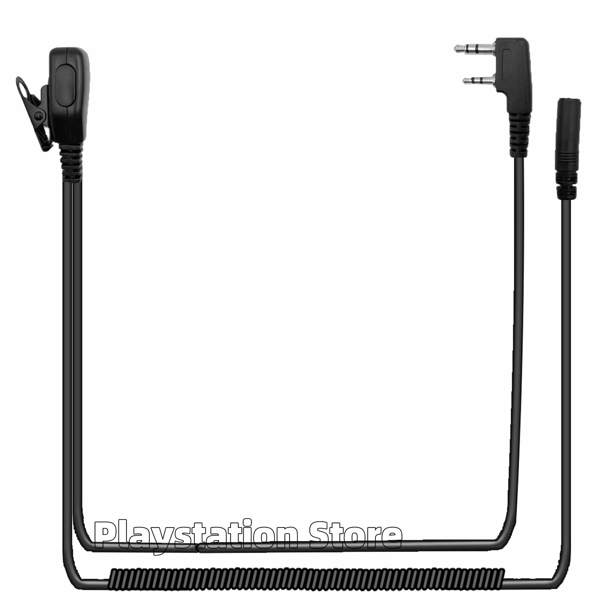 Кабель для наушников 3,5 мм с PTT для раций Baofeng UV5R KENWOOD QUANSHENG Tyt