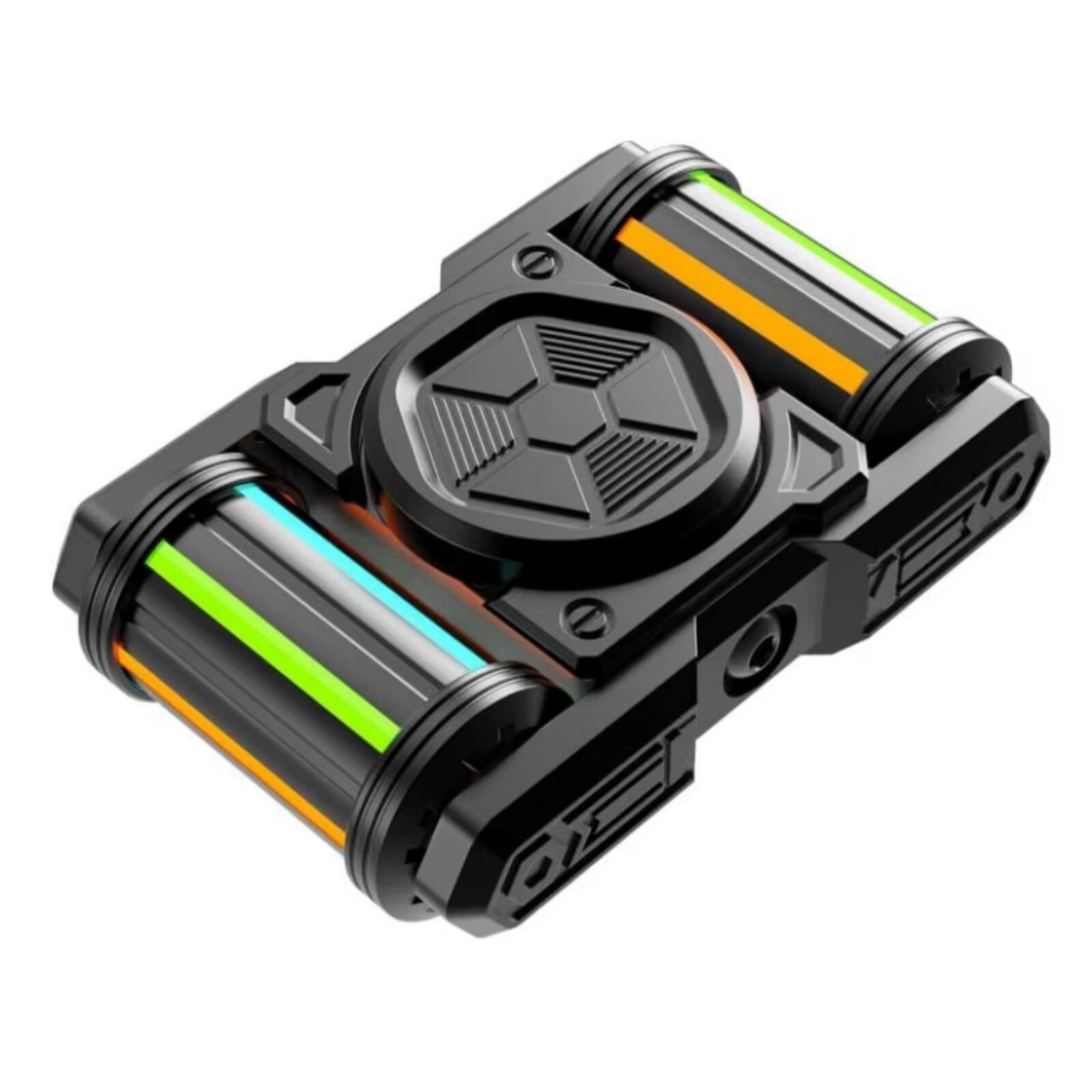 Adjudication Luminous Tank Roller 101 Fidget Spinner Metal EDC Sensory Toys Anxiety Stress Relief Fidget Toys из сплава цинка и алюминия черного цвета для людей старше шести лет